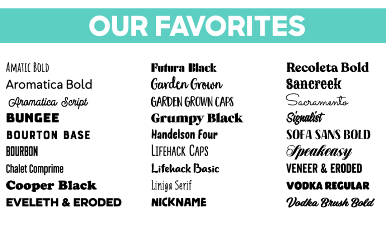 Custom Ink's Favorite T-shirt Fonts - Custom Ink